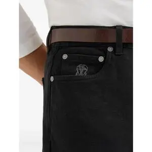 Brunello Cucinelli Denim Regular & Straight-leg Jeans - Black