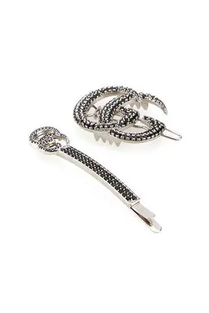 Gucci Metal Hair Clips Set