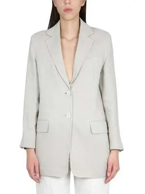 Max Mara Cotton Crêpe Jacket - Cream