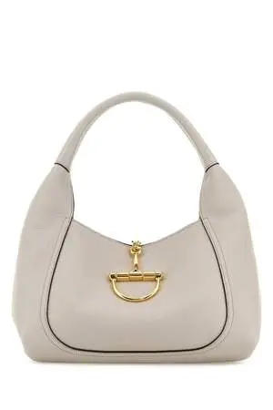 Gucci Leather Shoulder Bag - Gray