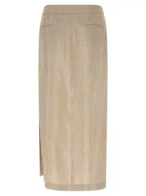 Peserico Lamé Thread Skirt