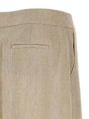 Peserico Lamé Thread Skirt