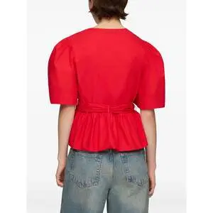GANNI Tops Blouses - Red