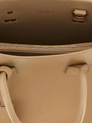 Saint Laurent Smooth Leather Baby Sac De Jour Handbag - Cream