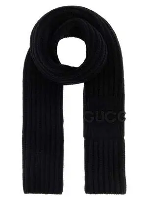 Gucci Wool Blend Scarf - Black
