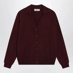 Miu Miu Wool Cardigan - Red