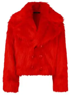 Dsquared2 Pop Fox' Acrylic Blend Jacket - Red