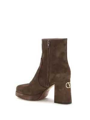 Valentino Garavani Platform Ankle Boots - Brown