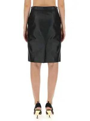 Fendi Leather Skirt