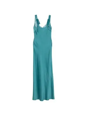 FORTE_FORTE Lace Detail Long Dress - Multicolor