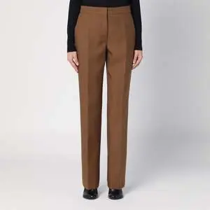 JIL SANDER Wool Trousers - Brown