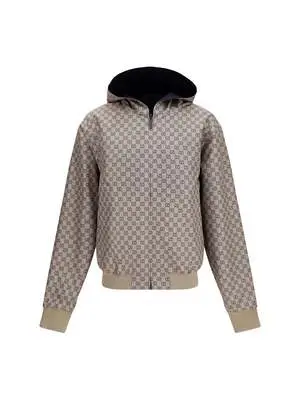Gucci Reversible Zip Jacket In Cotton