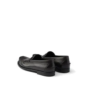 Prada Antiqued Leather Loafers