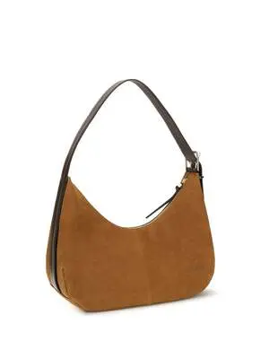 GANNI Suede Vegan Shoulder Bag - Brown