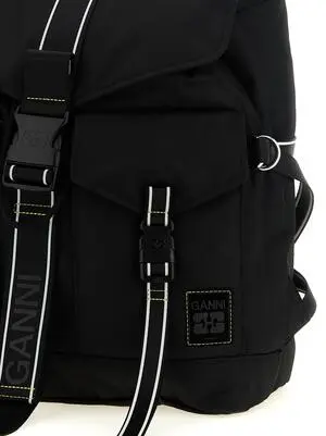 GANNI Re-tech Backpack - Black