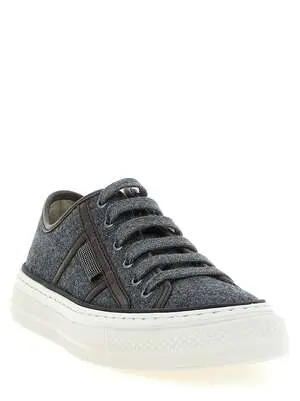 Brunello Cucinelli Shiny Tab' Sneakers
