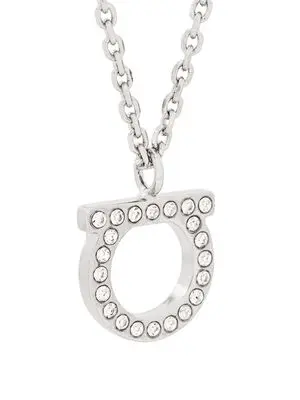 FERRAGAMO Gancini Crystal Necklace