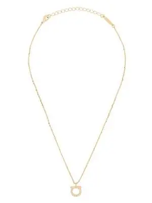 FERRAGAMO Gancini Crystal Necklace - Multicolor