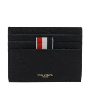 Thom Browne Logo Single Card Holder - Black
