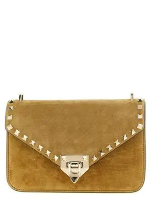 Valentino Garavani Rockstud' Small Shoulder Bag - Cream