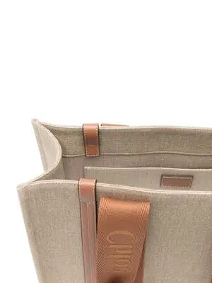 Chloé Woody Linen Tote Bag - Multicolor