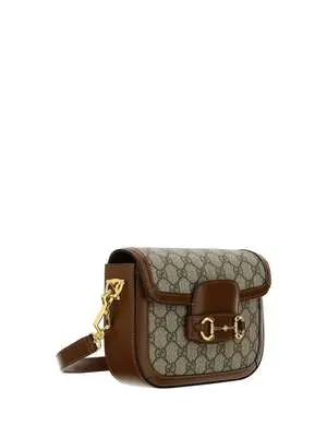 Gucci 1955 Mini Horsebit Shoulder Bag - Brown