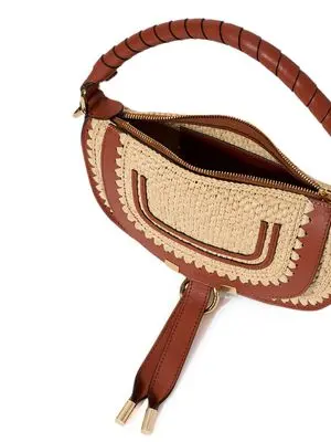 Chloé Marcie Mini Rafia Shoulder Bag