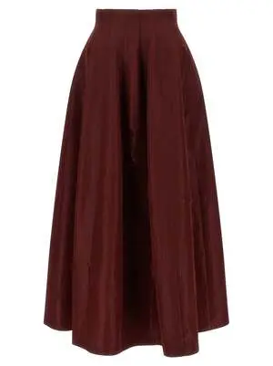 Alberta Ferretti Panel Skirt - Red