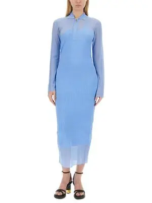 Fendi Silk Blend Knit Dress - Multicolor