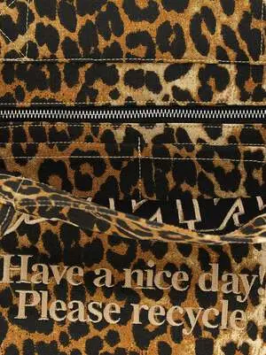 GANNI Leopard' Large Shopping Bag
