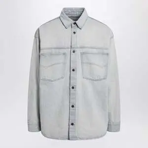 Balenciaga Light Cotton Denim Shirt - Blue