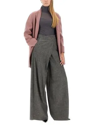 Max Mara Belted Virgin Wool And Cashmere Jacket - Pink
