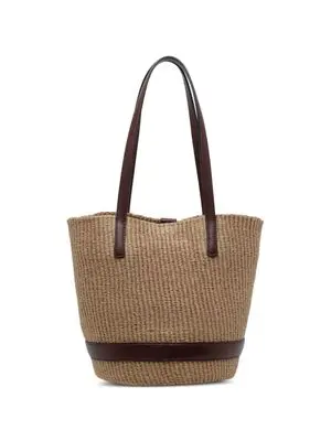 Chloé Charms Rafia Basket Bag