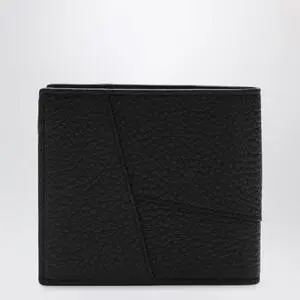 Loewe Grained Leather Puzzle Bi-fold Wallet - Black