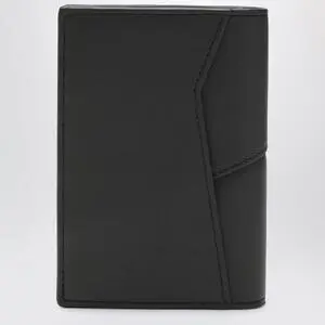 Loewe Dark Grey Leather Puzzle Bi-fold Cardholder - Gray