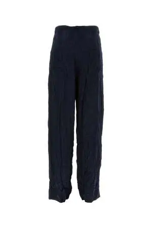 Balenciaga Dark Bue Satin 5 Pocket Pant