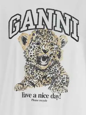 GANNI Leopard' T-shirt