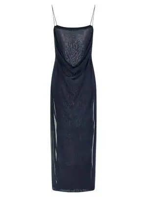 Jacquemus La Robe Maille Plumetis' Dress - Blue