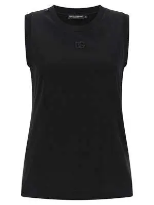 Dolce & Gabbana Sleeveless T-shirt With Scarf