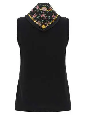 Dolce & Gabbana Sleeveless T-shirt With Scarf