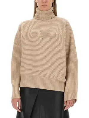 Stella McCartney Turtleneck Knit Top - Cream