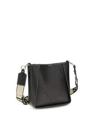 Stella McCartney Logo Shoulder Bag - Black