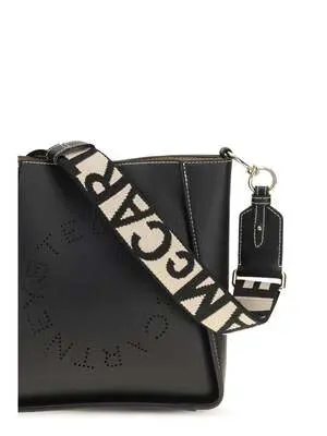 Stella McCartney Logo Shoulder Bag - Black