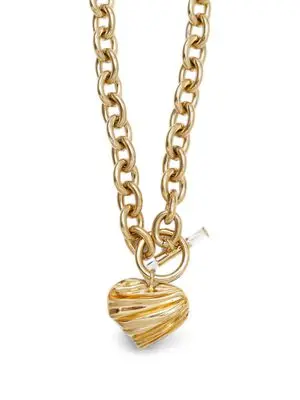 Chloé Pleated Heart Necklace