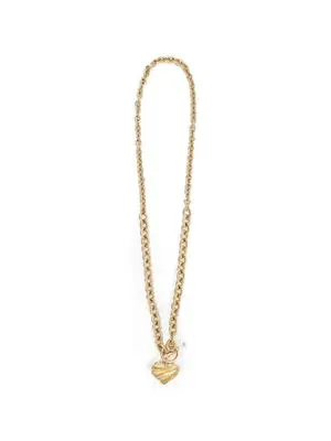 Chloé Pleated Heart Necklace - Multicolor