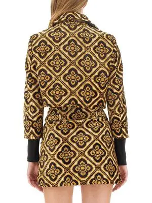 Etro Cropped Printed Jacket - Multicolor