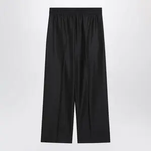 Fear Of God Dark Grey Wide-leg Wool Trousers - Gray