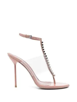 Paris Texas Lidia Leather Thong Sandals - Multicolor