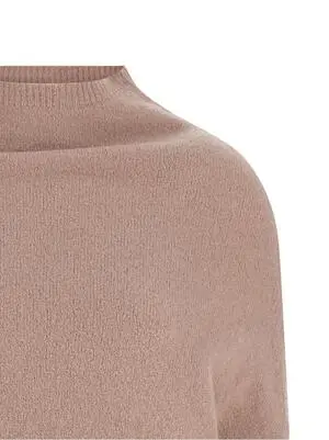 Rick Owens Cashmere Blend Crater High Neck Sweater - Pink