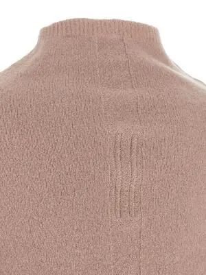 Rick Owens Cashmere Blend Crater High Neck Sweater - Pink